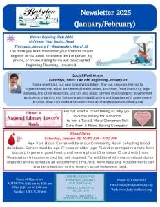 January/February 2025 Newsletter | Babylon Public Library